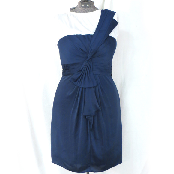 BCBGMaxAzria | Dresses | Bcbg One Shoulder Palais Cocktail Dress | Poshmark